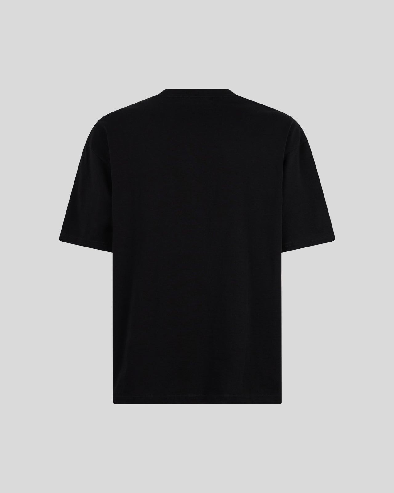 BLACK T-SHIRT WITH LATERAL LIGHT BLUE LIGHTNING PRINT AND BLACK T-SHIRT WITH LATERAL LIGHT BLUE LIGHTNING PRINT AND